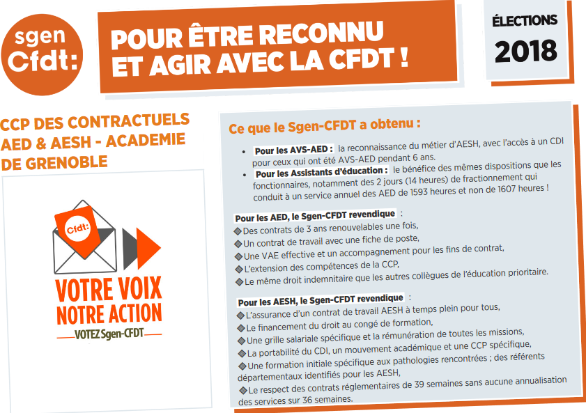pf aed aesh - SGEN-CFDT Éducation Publique Académie de Grenoble