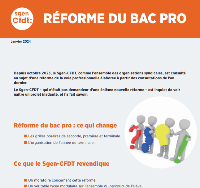 image bac pro - SGEN-CFDT Éducation Publique Académie de Grenoble