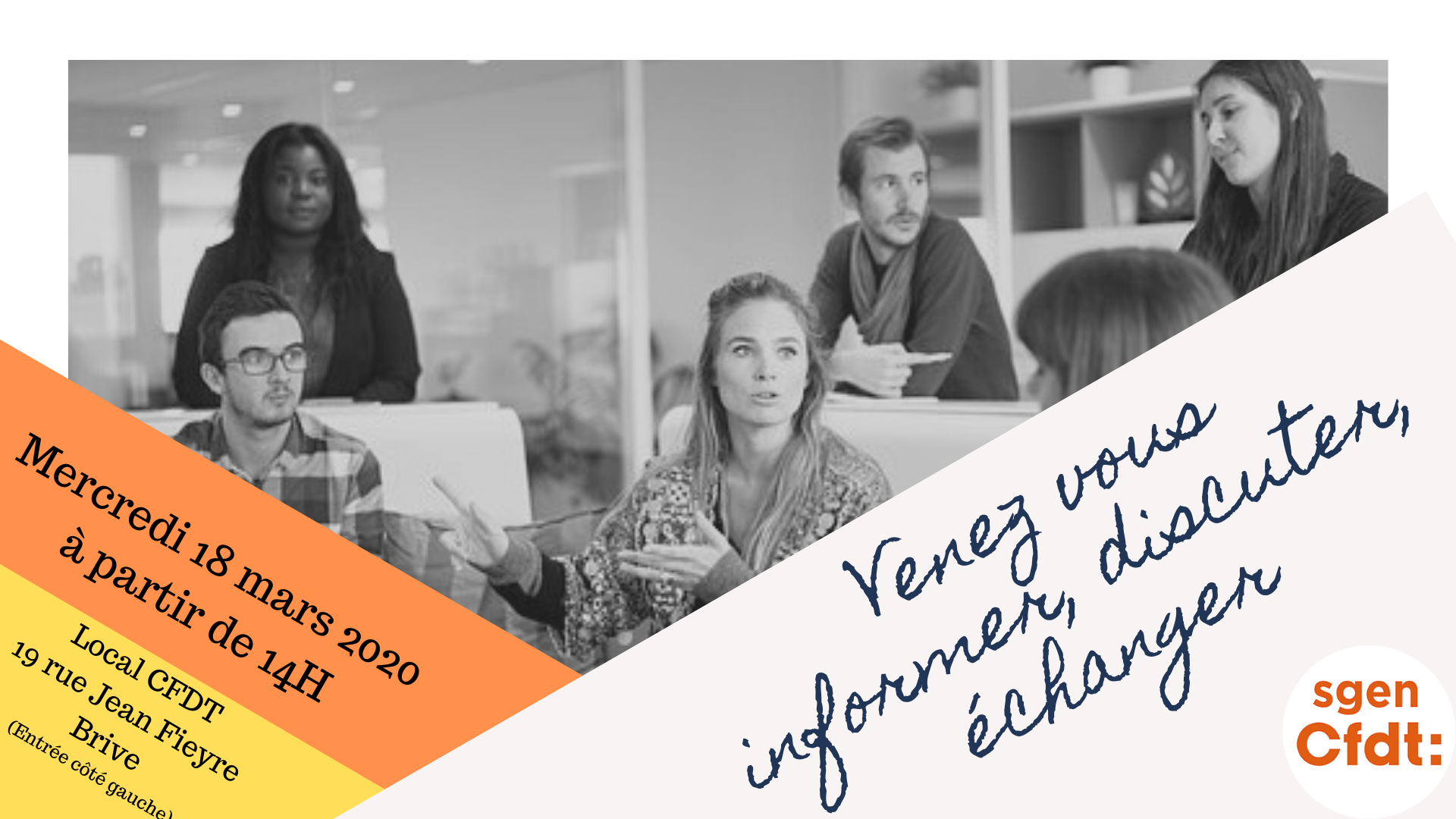Venez discuter, échanger entre adhérent - SGEN-CFDT Éducation Formation ...