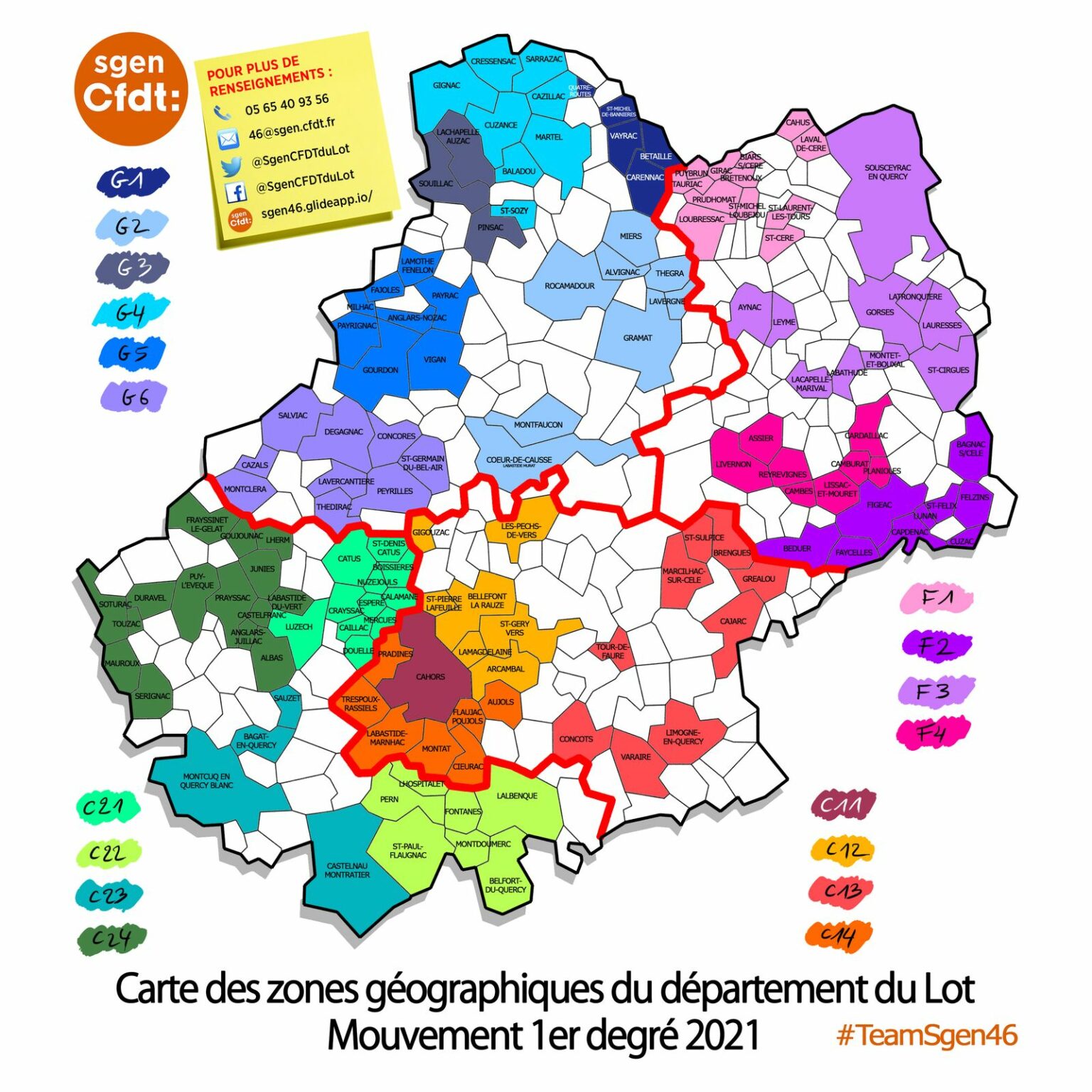carte Lot zones géographiques - SGEN-CFDT Éducation Formation Recherche ...