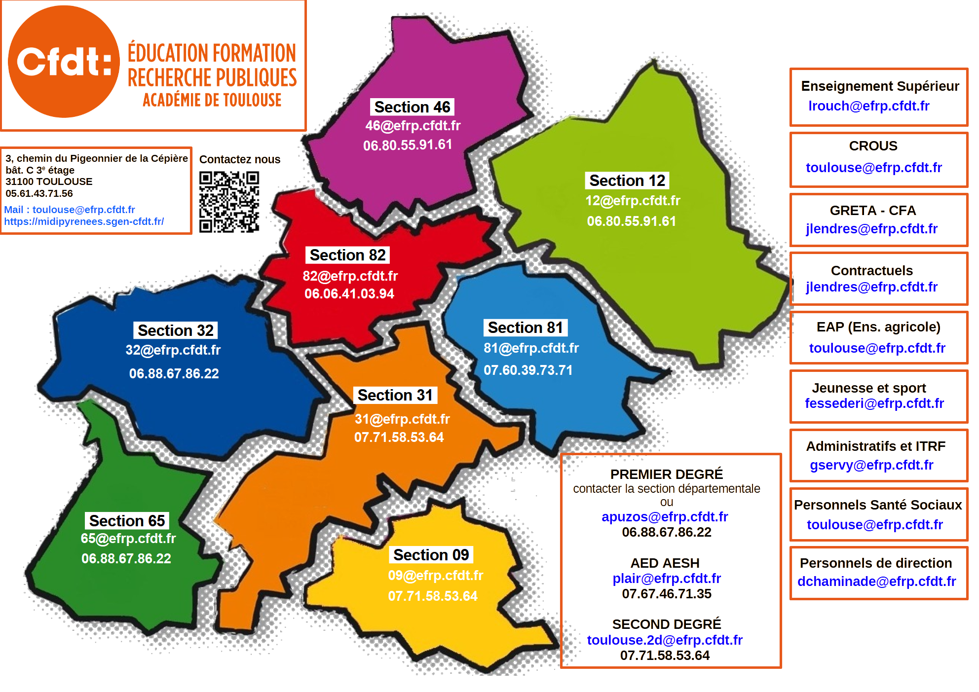 carte-contacts-CFDT-EFRP-academie-de-Toulouse-MaJ-2025 - SGEN-CFDT ...