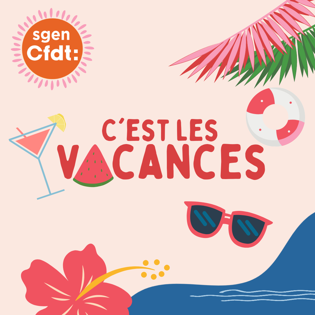 Bonnes vacances 2023 - SGEN-CFDT CFDT EFRP Réunion