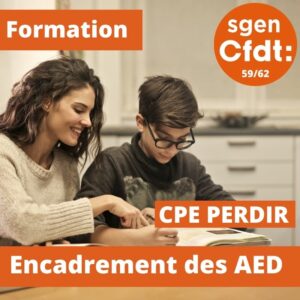 formation encadrement aed - SGEN-CFDT Éducation Formation Recherche Publiques Nord-Pas-de-Calais