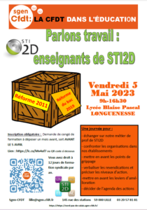 AFFICHE pdf - SGEN-CFDT Éducation Formation Recherche Publiques Nord-Pas-de-Calais