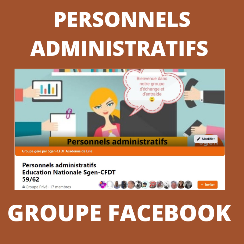 groupe facebook admin - SGEN-CFDT Éducation Formation Recherche ...