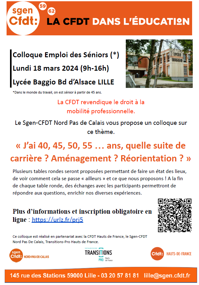 COLLOQUE AFFICHE - SGEN-CFDT Nord-Pas-de-Calais