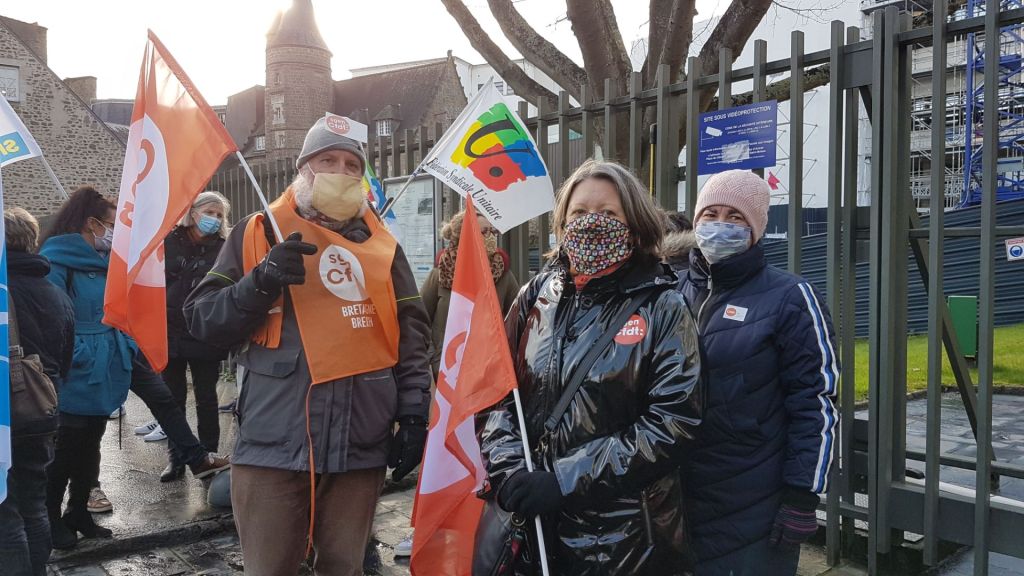 rassemblement AESH 20 janvier 2021 - SGEN-CFDT Éducation Formation Recherche Publiques Bretagne