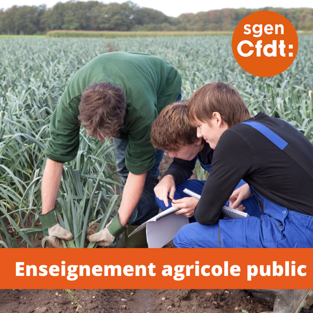 Enseignement agricole public - SGEN-CFDT Éducation Formation Recherche Publiques Bretagne