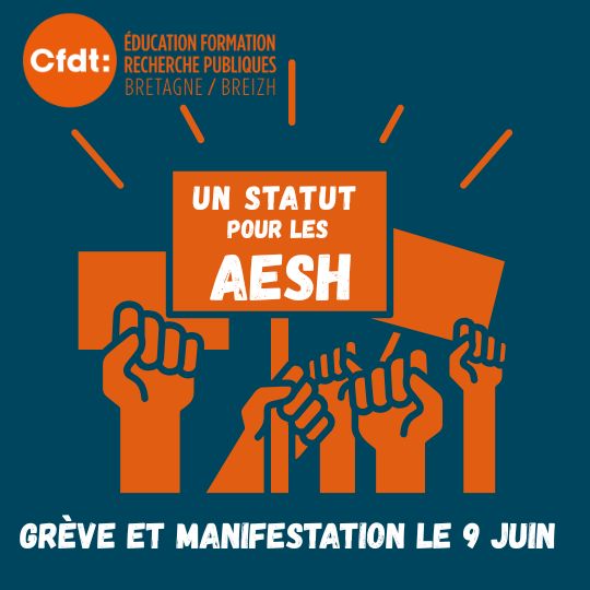 AESH mobilisation le 9 juin 2026 - SGEN-CFDT Éducation Formation ...