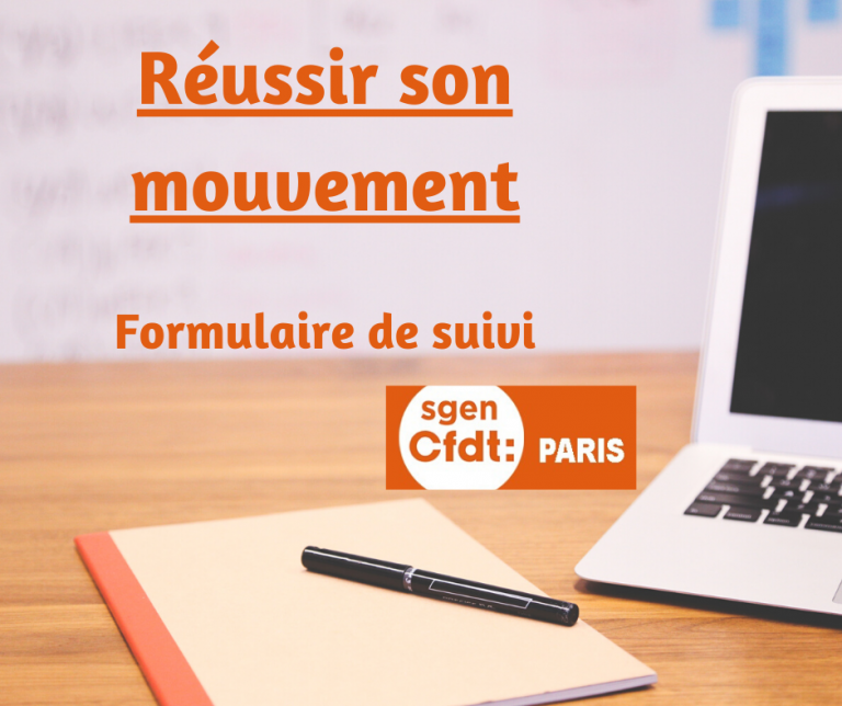 formulaire suivi - SGEN-CFDT Académie de Paris
