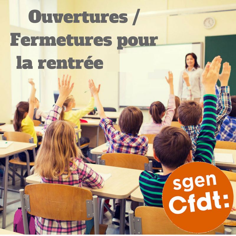 Mesures de carte scolaire pour la rentrée 2019 - SGEN-CFDT Académie de ...