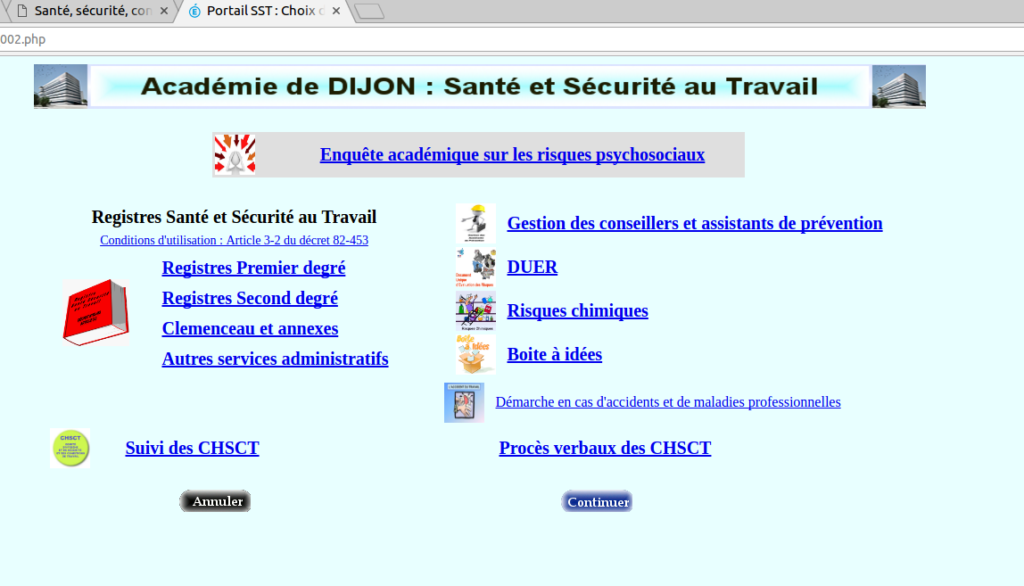 Le registre santé et sécurité au travail (RSST) - SGEN-CFDT Éducation Formation Recherche ...